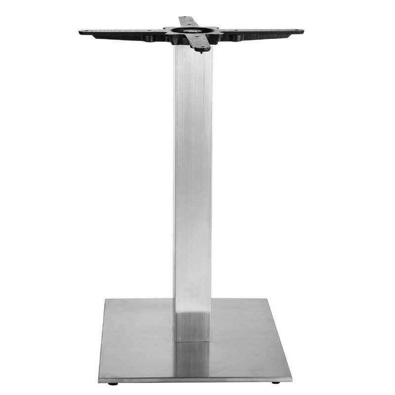 Pied de table carré inox