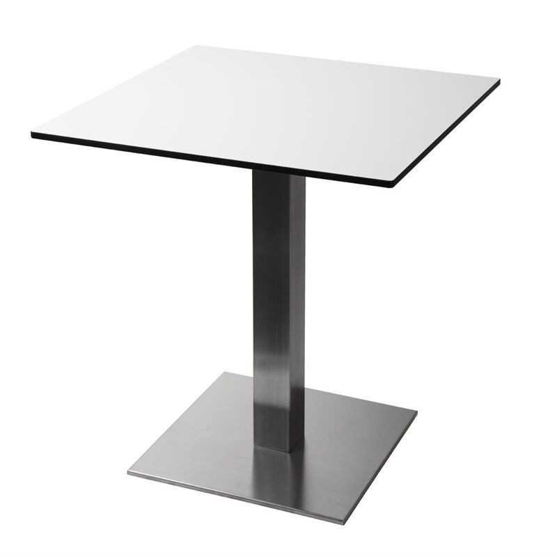 Pied de table carré inox